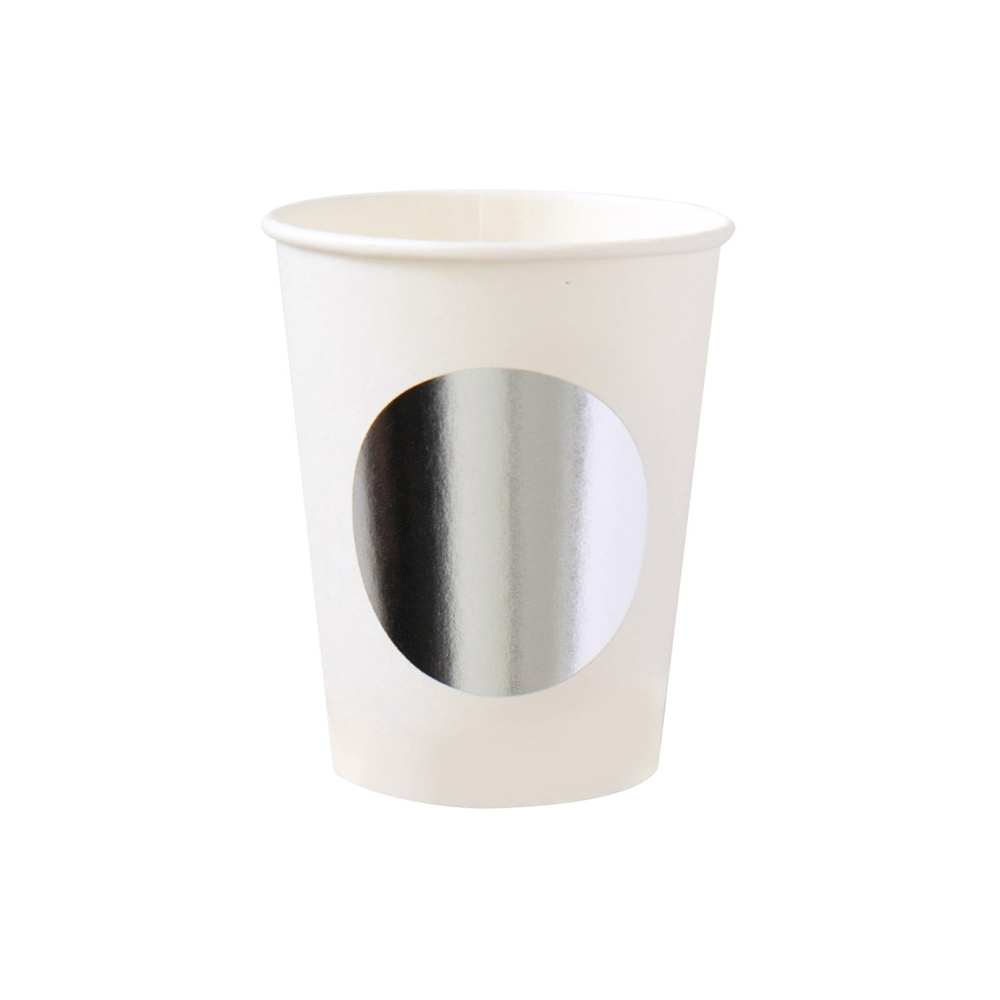 Silver Dot Party Cups — paper by pri